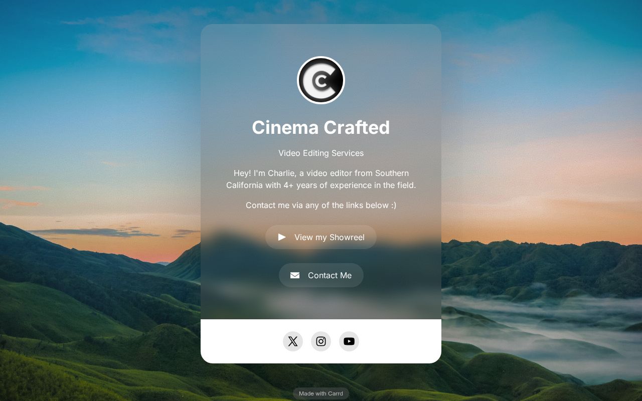 Cinema Crafted - Video Editing Services